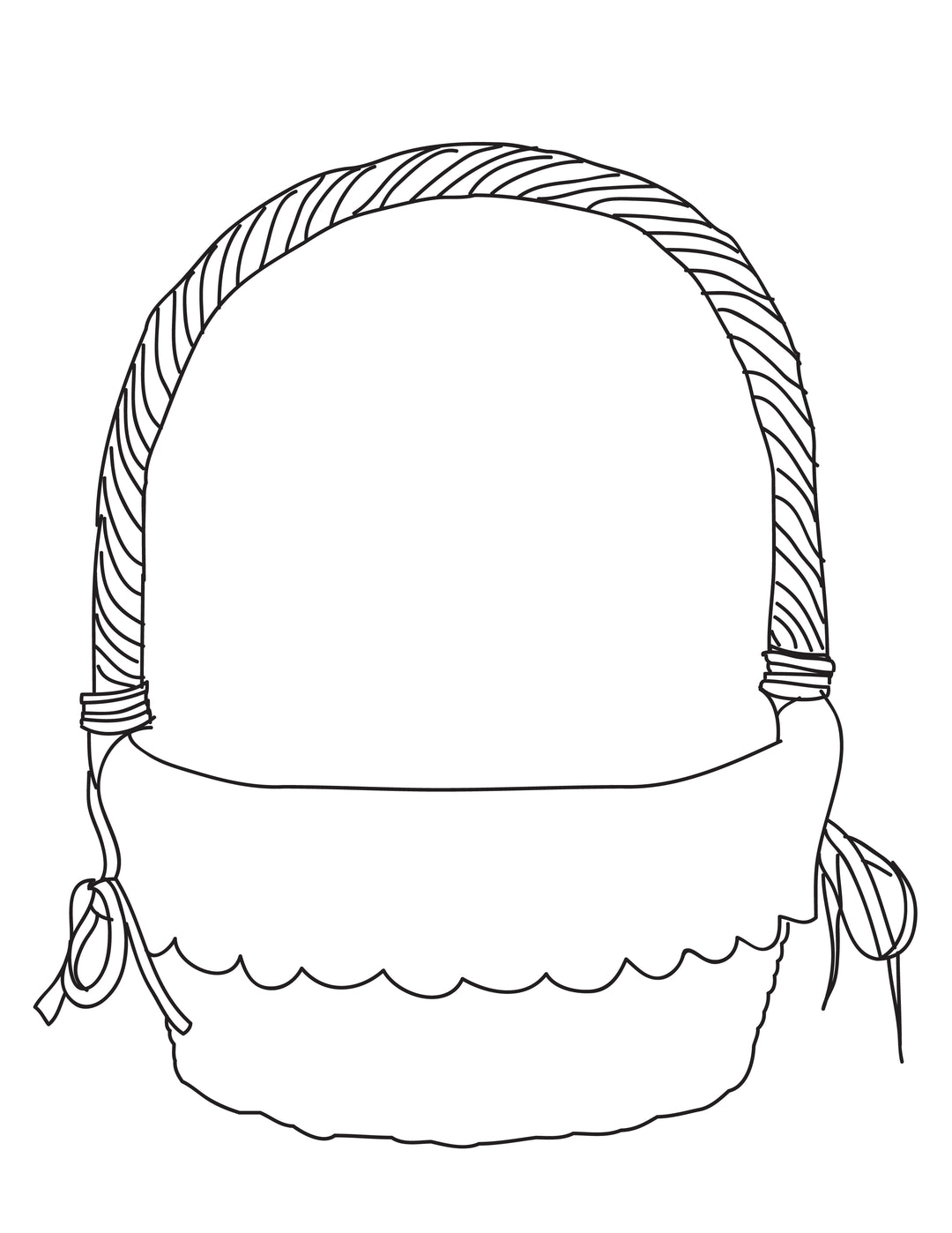 easter basket coloring pages for kids