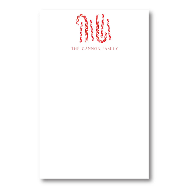 Candy Cane Notepad – Sweet Caroline Designs