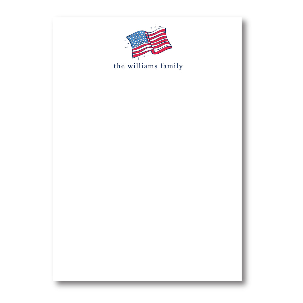 American Flag Notepad – Sweet Caroline Designs