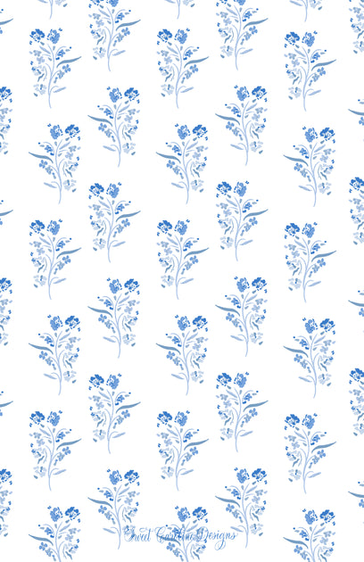 Bitsy Blue Invitation - Portrait – Sweet Caroline Designs