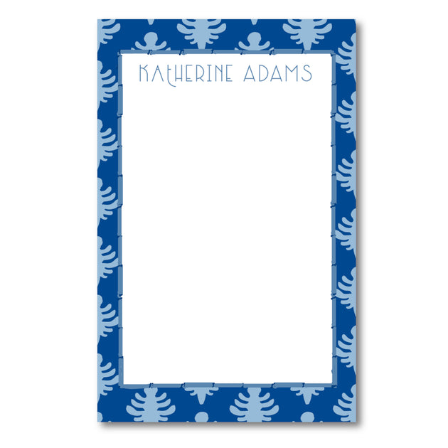 Blue Block Print Notepad – Sweet Caroline Designs
