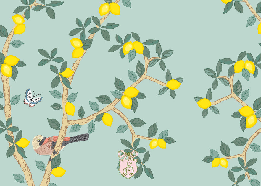 Chinoiserie Lemon Stationery – Sweet Caroline Designs