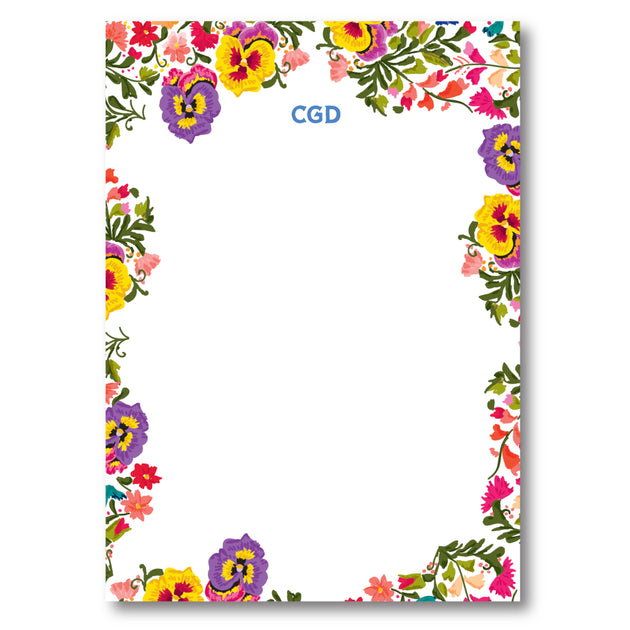 Colorful Flowers Notepad – Sweet Caroline Designs