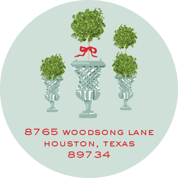 Garden Trellis Topiary Return Sticker – Sweet Caroline Designs