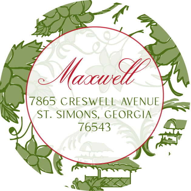 Green Floral Return Sticker – Sweet Caroline Designs