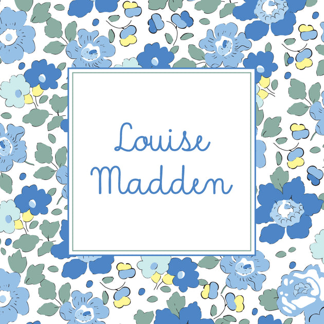 Liberty Blue Calling Card – Sweet Caroline Designs