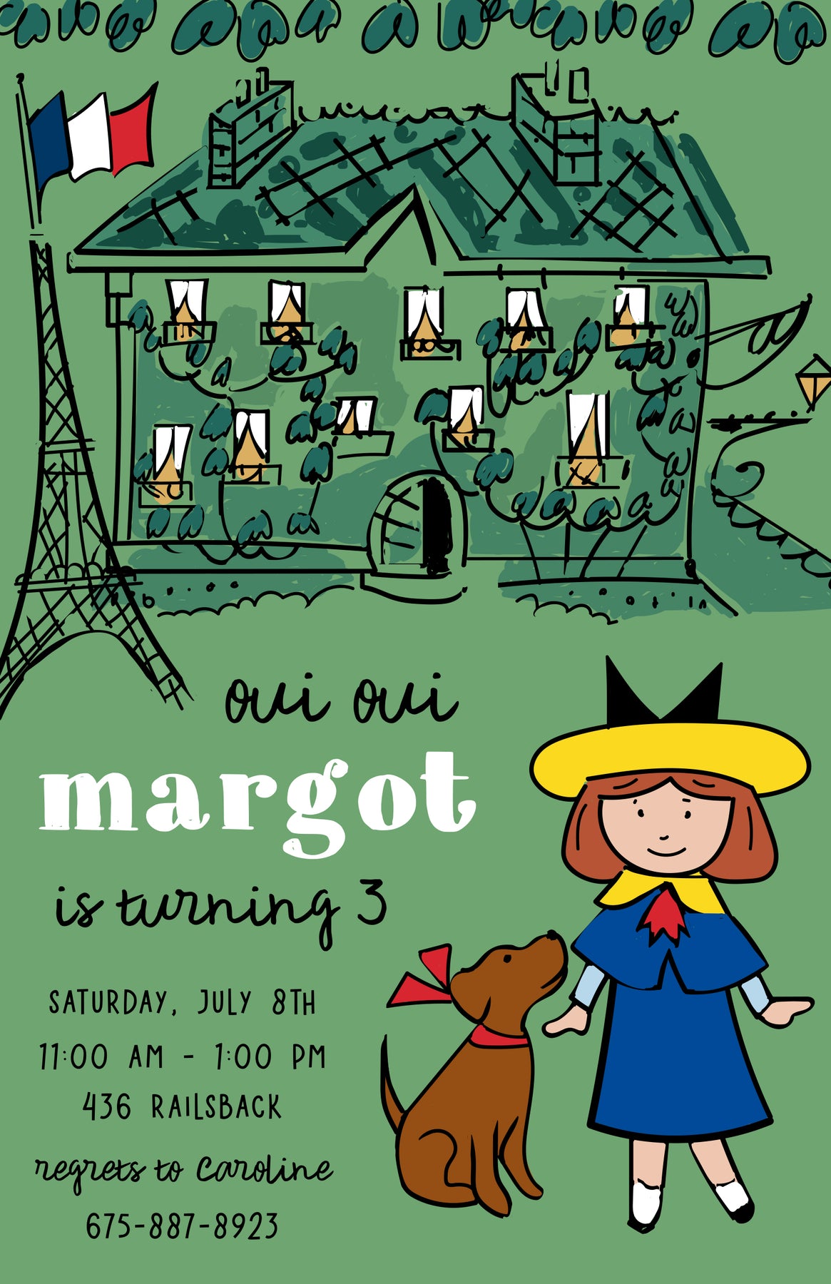 Madeline Invitation – Sweet Caroline Designs