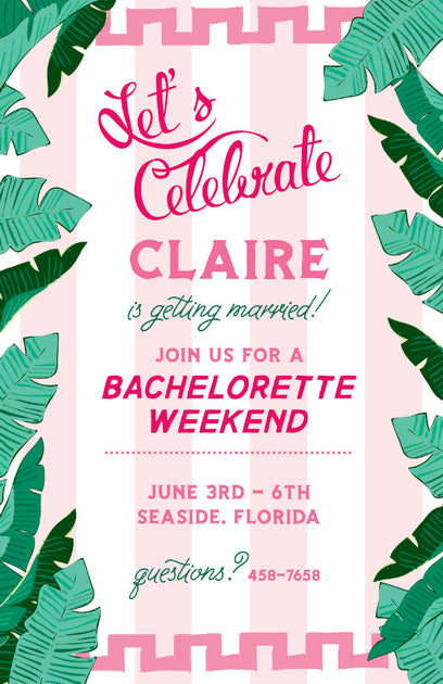 Palm Beach Prep Invitation – Sweet Caroline Designs