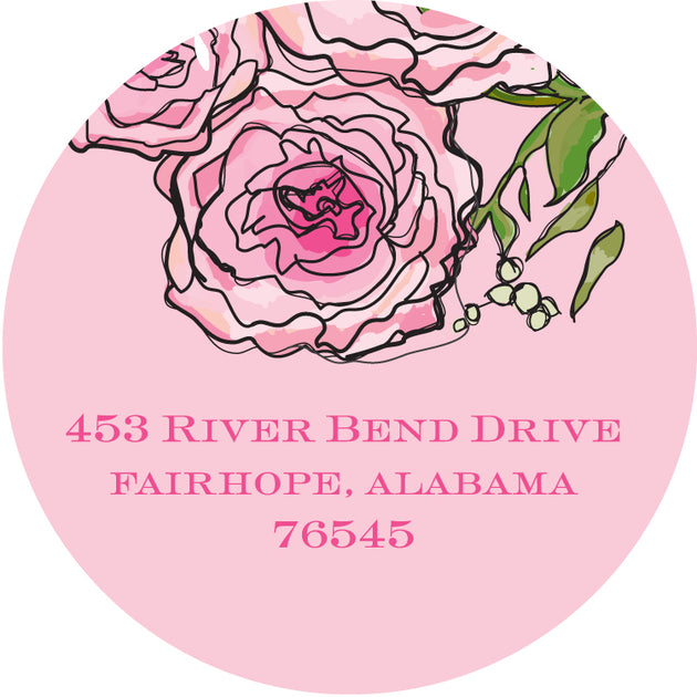 Pink Floral Return Sticker – Sweet Caroline Designs