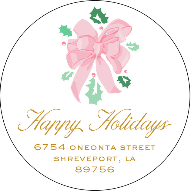 Pink Ribbon Banner Return Sticker – Sweet Caroline Designs