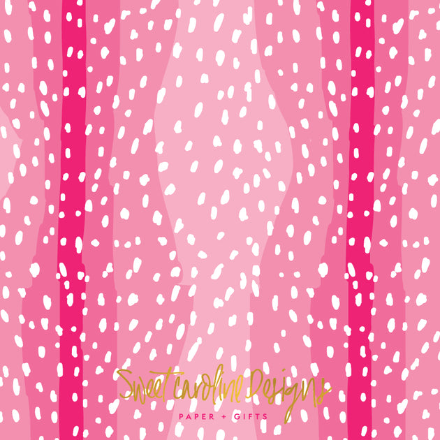 Pink Spotty Calling Card – Sweet Caroline Designs