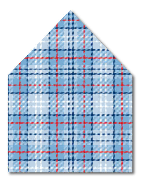 Red Blue Plaid Bow Envelope Liner – Sweet Caroline Designs