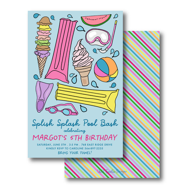 Summer Fun Invitation – Sweet Caroline Designs