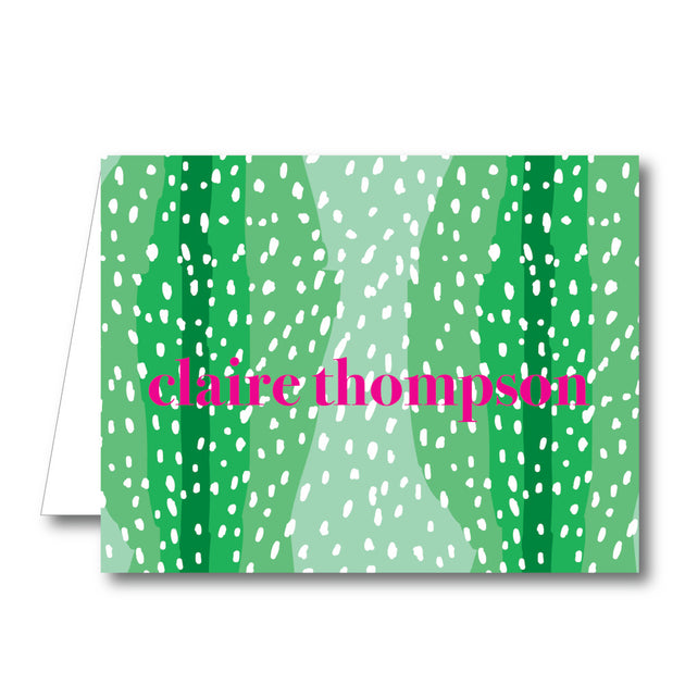 Green Spotty Folded Notecard – Sweet Caroline Designs